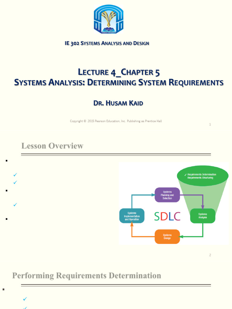 Lecture - 04 - Ch05-Systems Analysis - Determining System Requirements ...