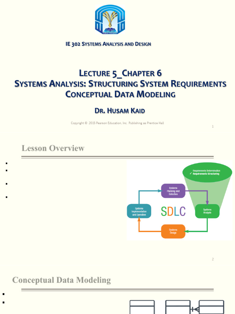 Lecture - 06 - Ch07-Systems Analysis - Structuring System Requirements - Conceptual Data ...