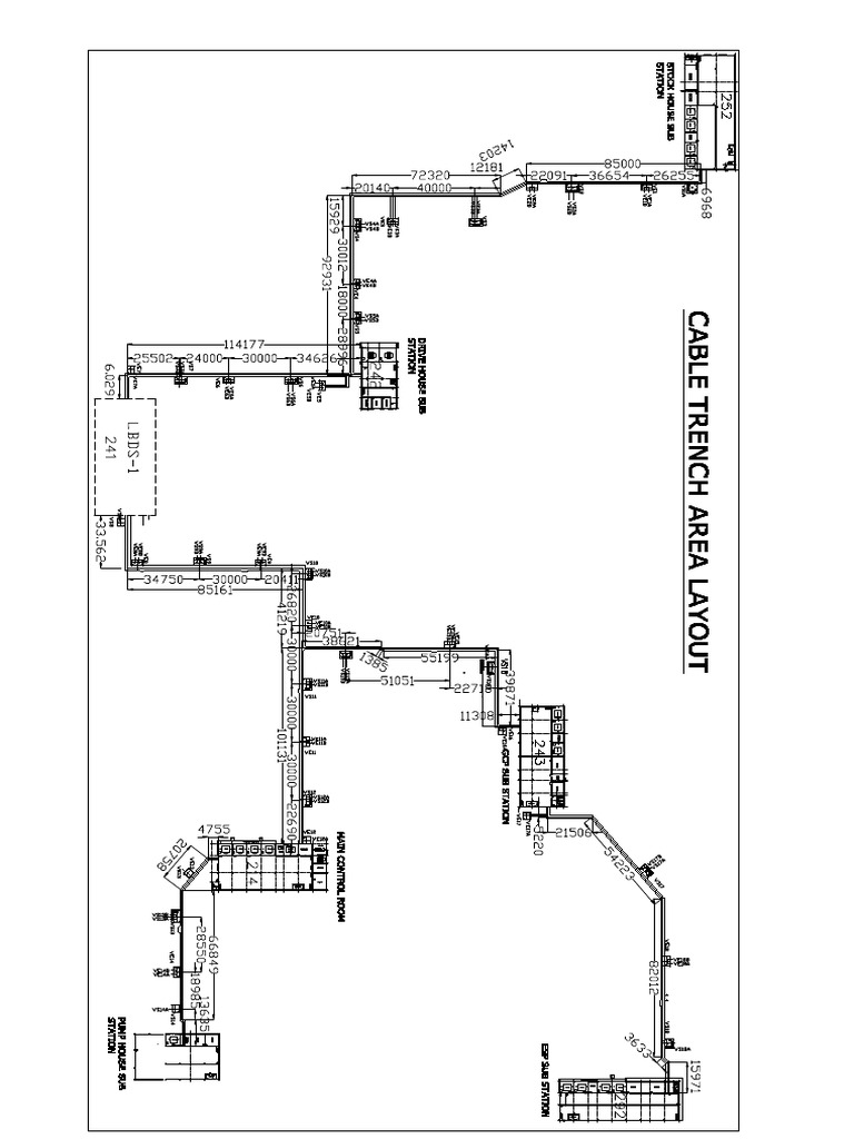 Cable Trench Area Layout | PDF