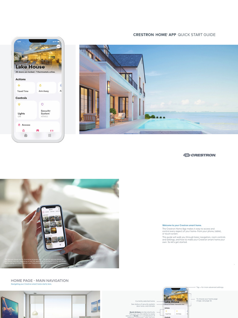 MG Crestron Home App Quick Start Guide | PDF | Ios | Thermostat