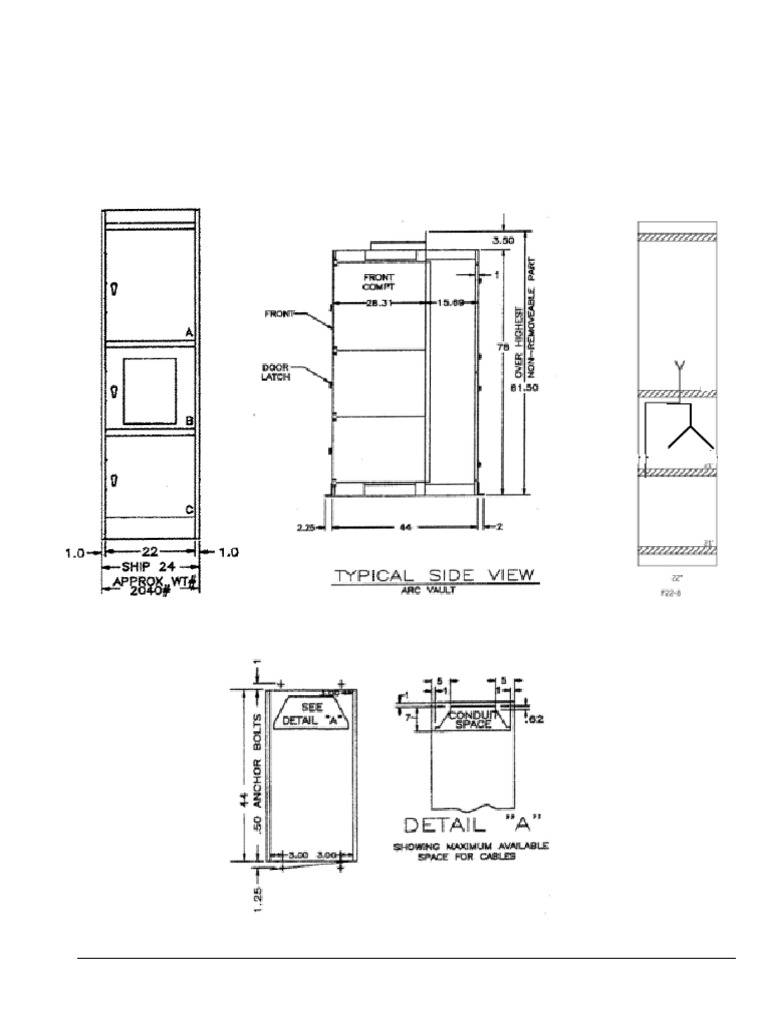 Arc Vault Dimensions Drawing | PDF | Technology & Engineering