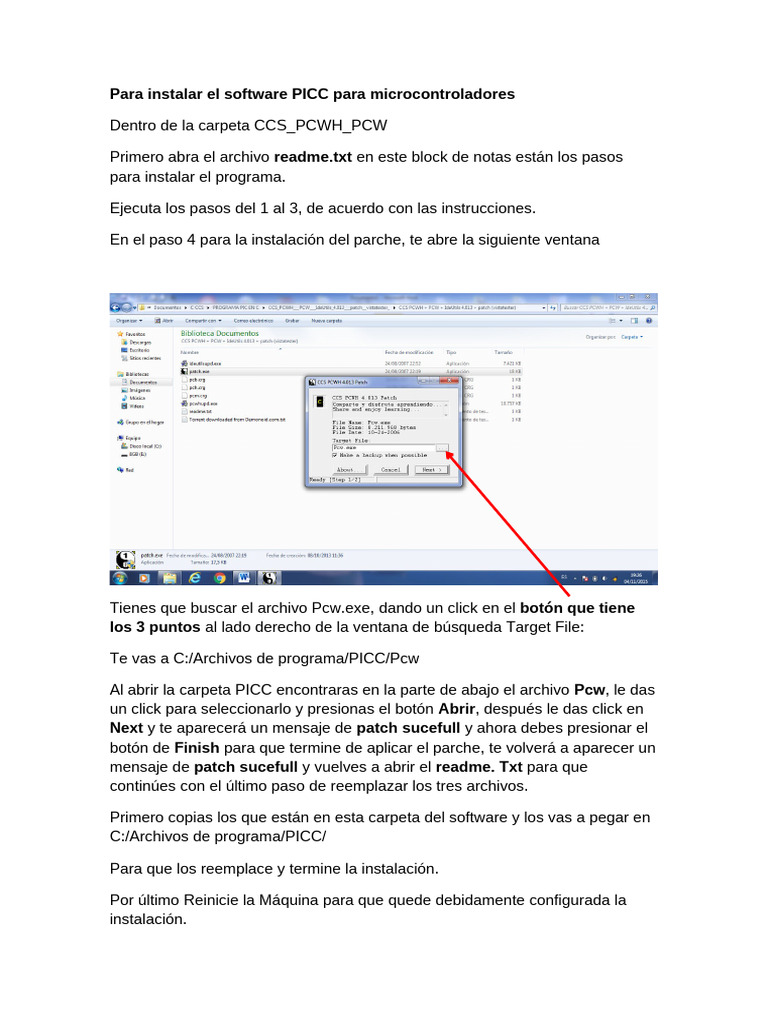 Guía de Instalación de PICC Software | PDF