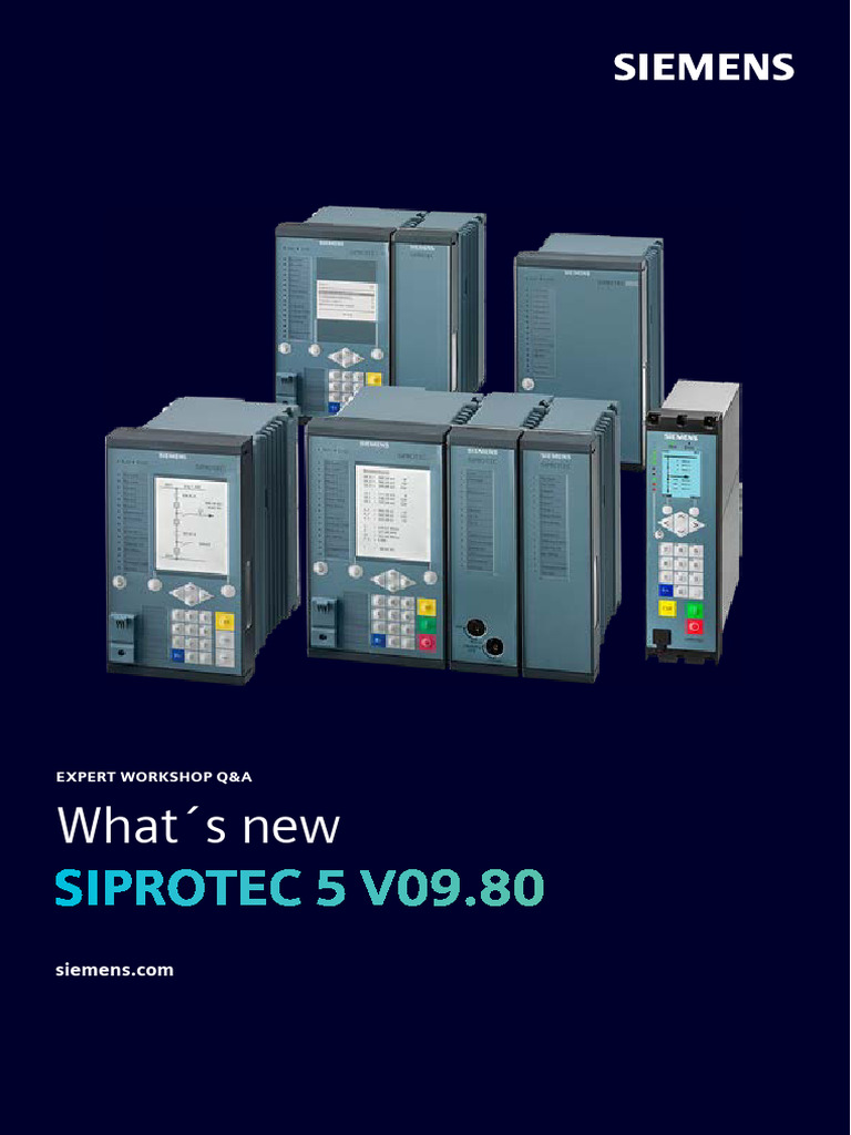 What´s new - SIPROTEC 5 V09.80 | PDF | Usb | Personal Computers