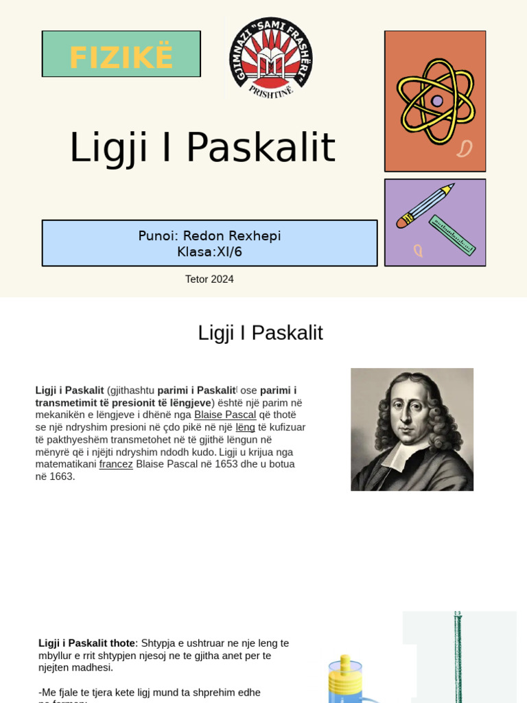 Ligji I Paskalit | PDF