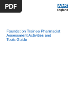003 NHS England Foundation Trainee Pharmacist Assessment Activities and ...