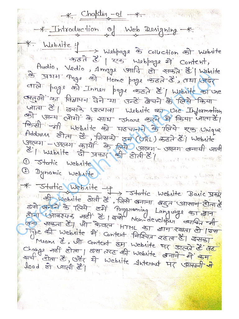 Introduction Web Desiging Editor And Html Pdf Html Cyberspace