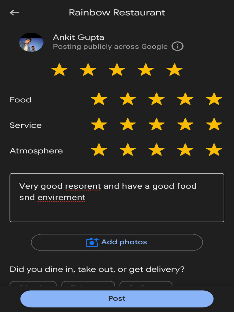 Rainbow Restaurant - Google Maps | PDF