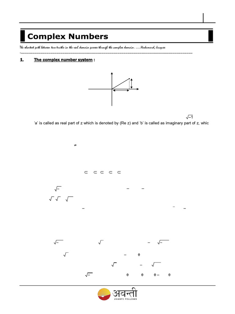 The Complex Number System | PDF | Complex Number | Circle