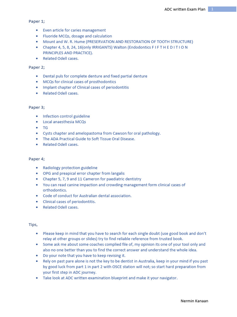 ADC Recomendation Plan | PDF