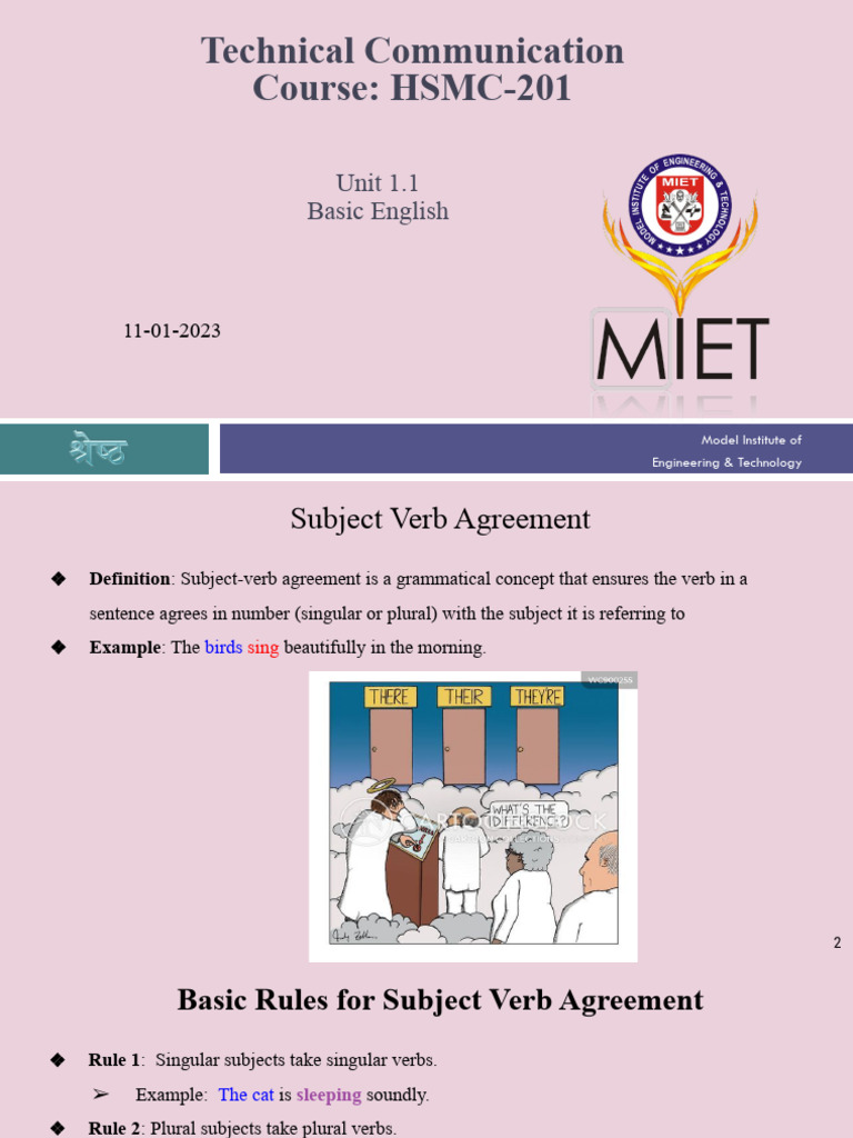 Subject-Verb Agreement Essentials | PDF | Grammatical Number | Plural