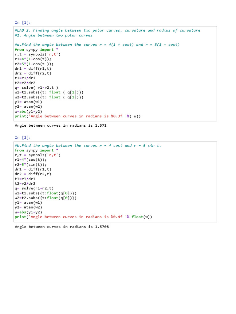 Zaid-LAB - 02 - Jupyter Notebook | PDF | Curvature | Mathematical Physics