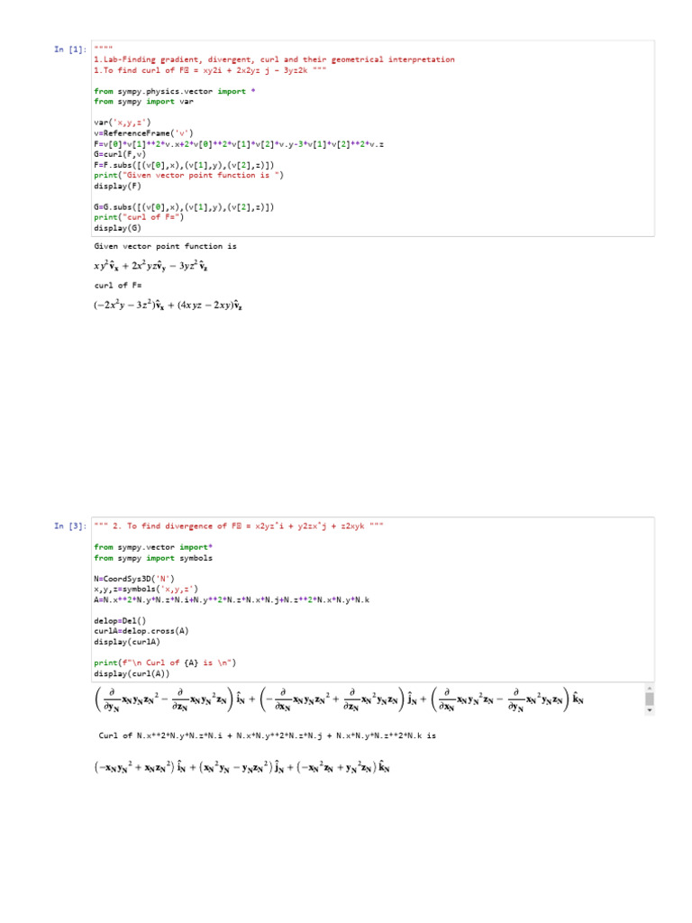 m2 math lab | PDF | Matrix (Mathematics) | Mathematical Physics