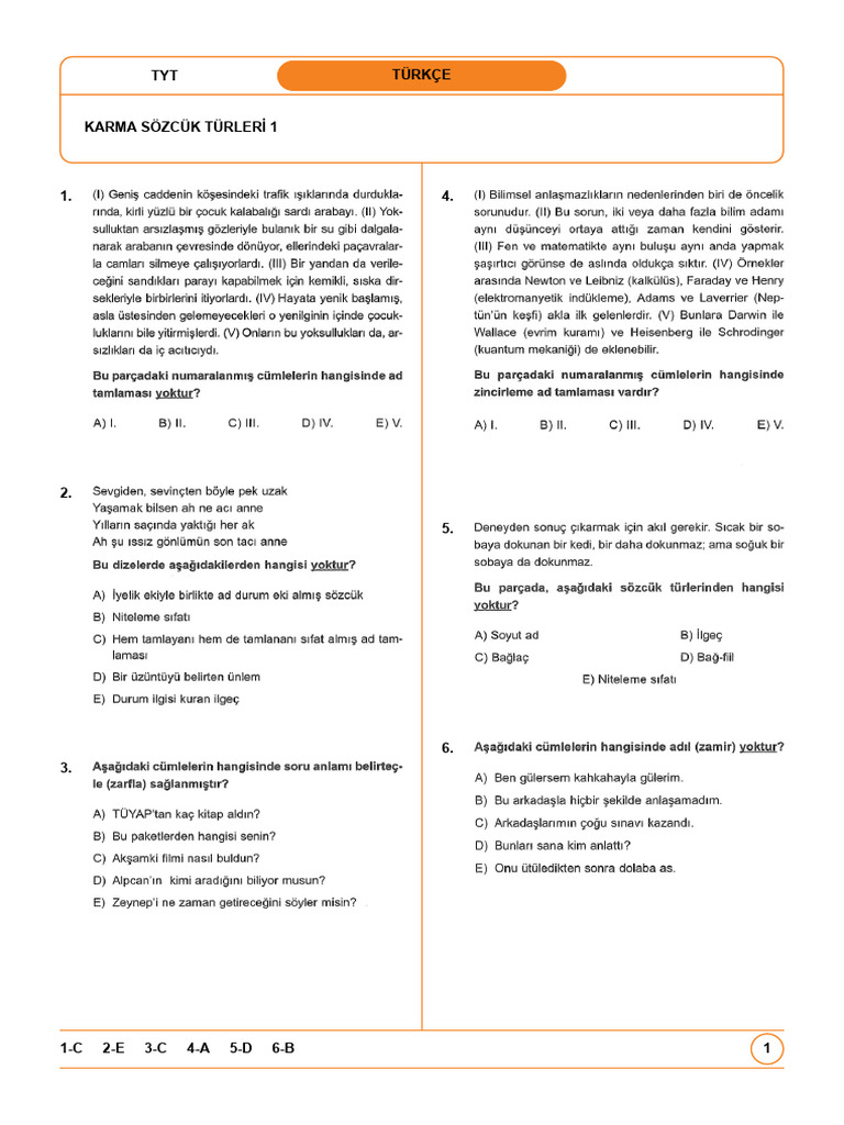 Mpal Karma Sozcuk Turlery | PDF