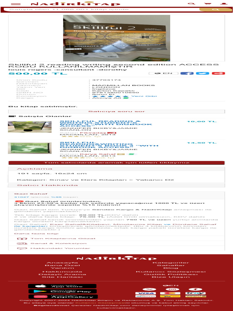 Skillful 2 Reading Writing Second Edition ACCESS KODU KULLANILMAMIŞTIR - Louis Rogers ...