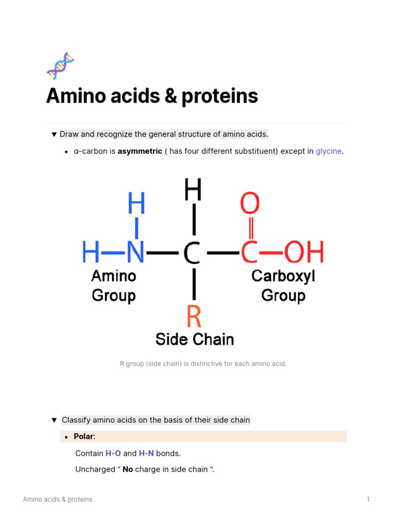 Amino_acids__proteins | PDF | Acid Dissociation Constant | Protein ...