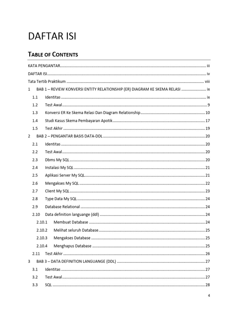 MODUL PRAKTIKUM SISTEM BASIS DATA Pertemuan 1 | PDF | Komputer | Teknologi & Rekayasa