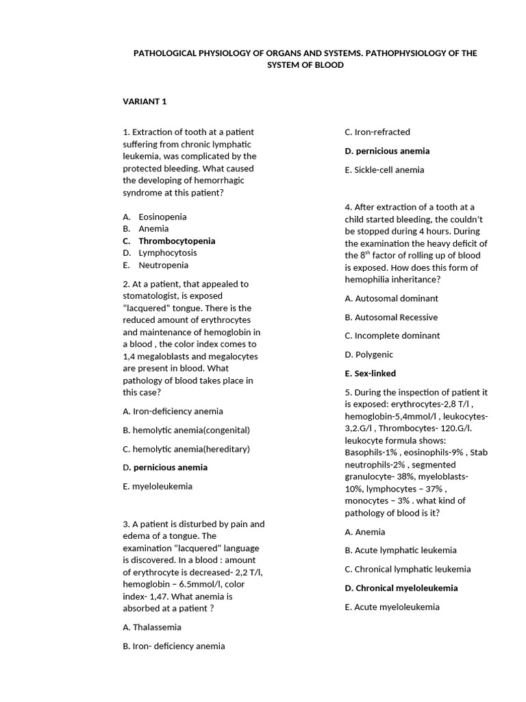 9.pathological Physiology of Organs and Systems, Pathophysiology of ...
