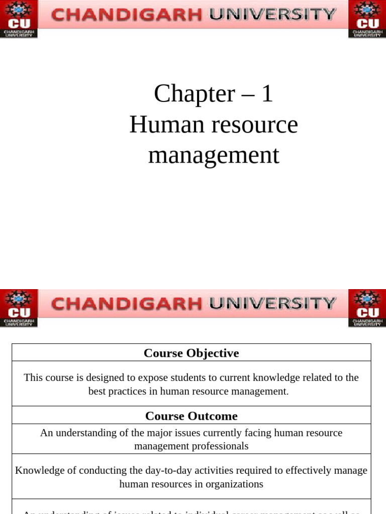Human Resource Management Overview Pdf Human Resource Management