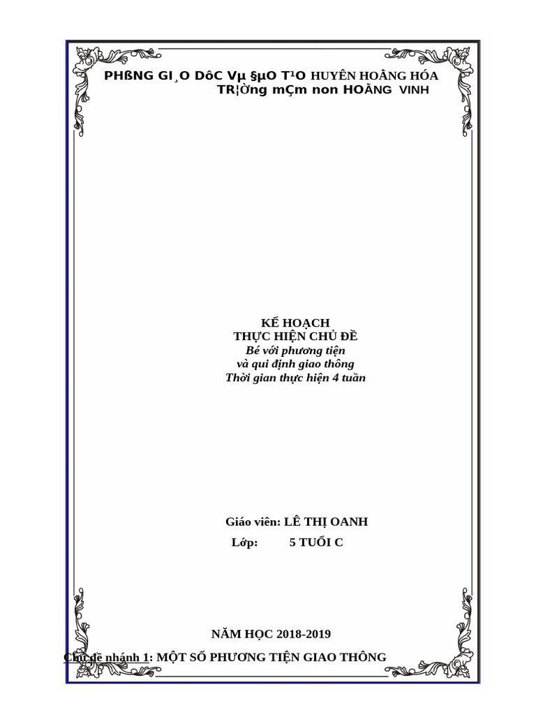 Giáo Án PTGT Nhánh 1 | PDF