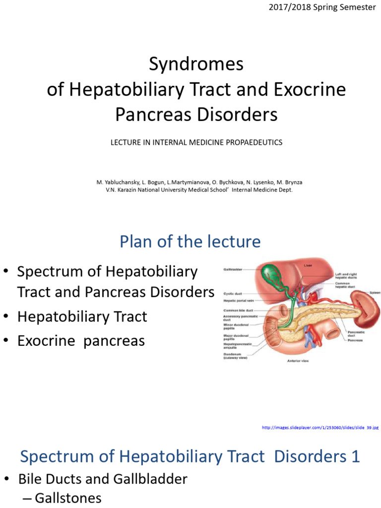 Hepatobiliary and Pancreas Syndromes | PDF | Gallbladder | Liver