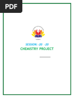 Chemistry Project Front Page Design | PDF