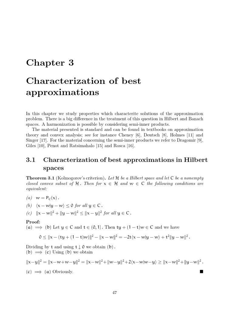 Nonex Kap3 | PDF | Banach Space | Hilbert Space