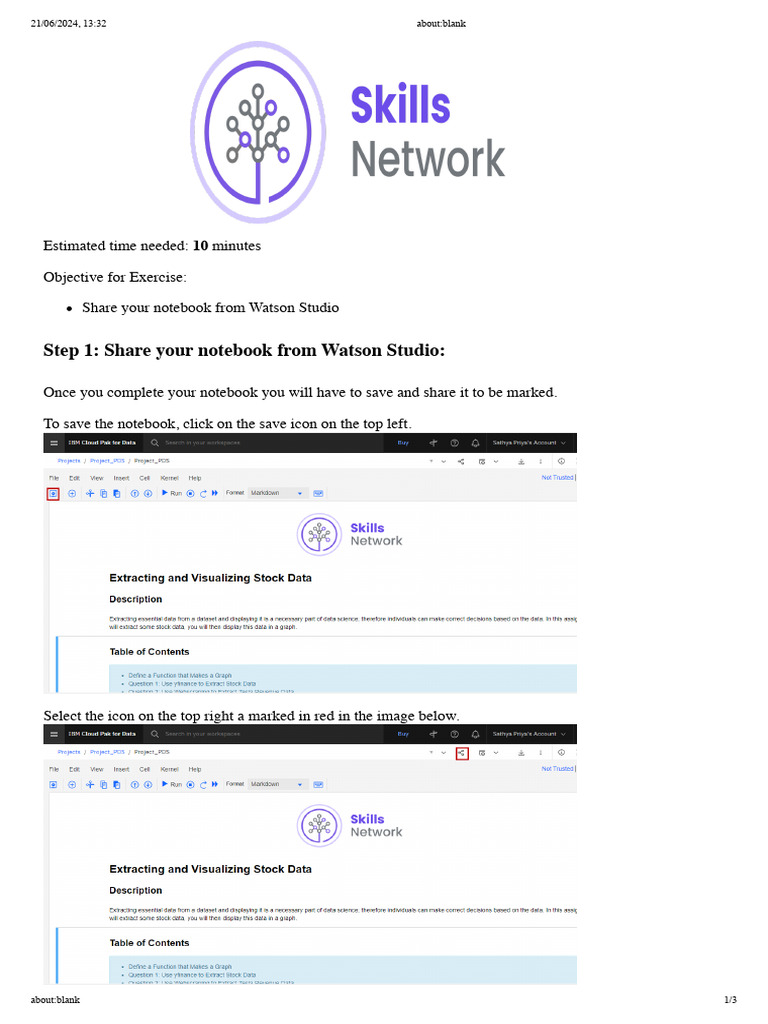 Share Your Notebook From Watson Studio | PDF | Computers