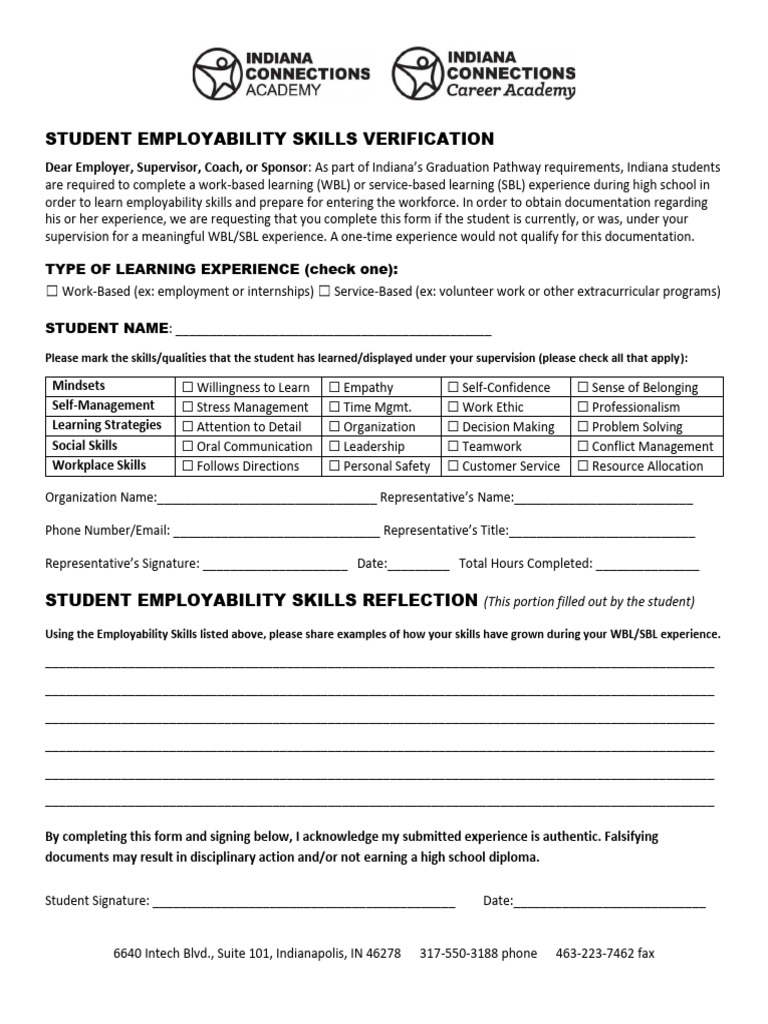 Skills Verification Form Updated | PDF | Social Psychology | Business