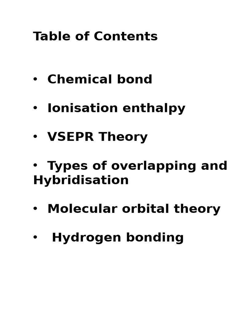 Chemical Bonding Class XIl Project | PDF | Chemical Bond | Chemical ...