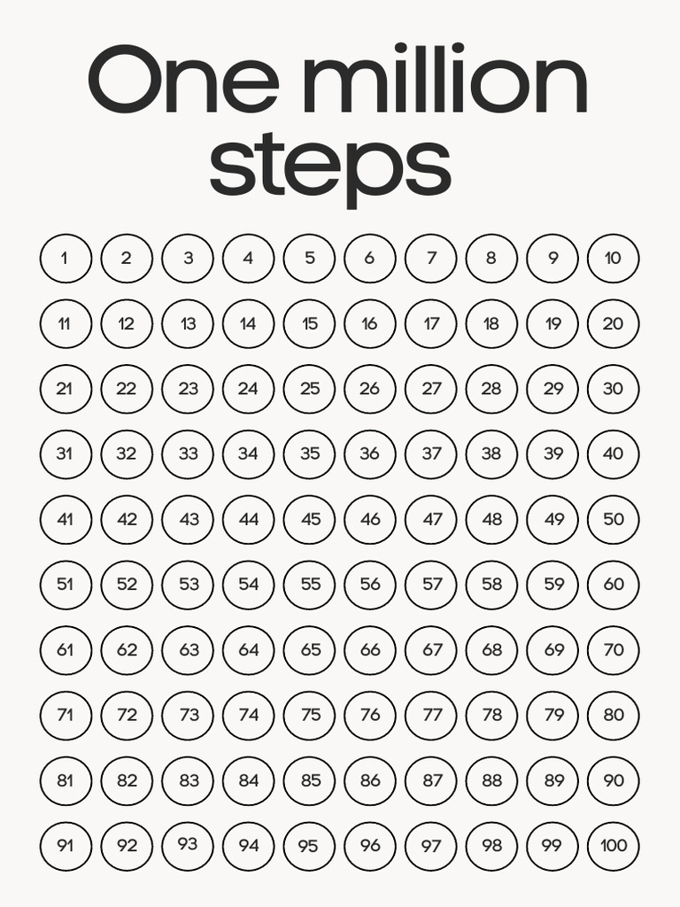 One Million Steps Overview | PDF