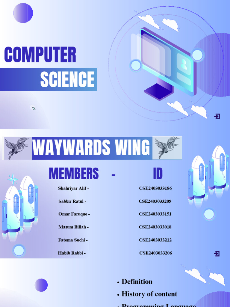 Overview of Computer Science Fields | PDF | Computer Science | Computing