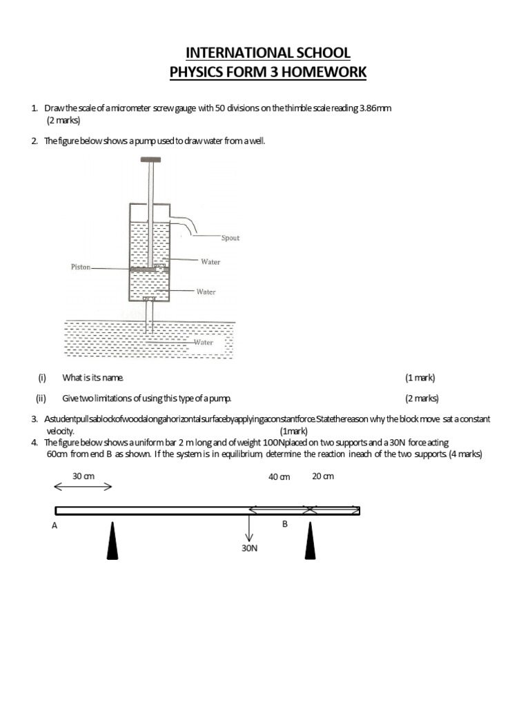 physics form 3 | PDF | Classical Mechanics | Mechanics