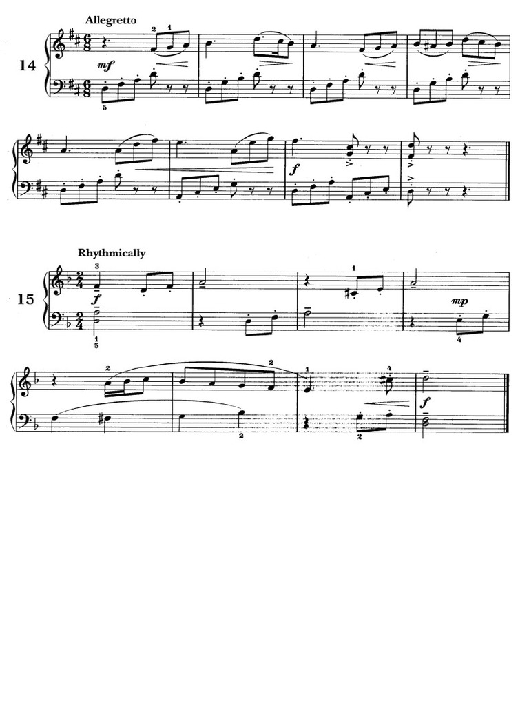 14 & 15 Sight Read | PDF