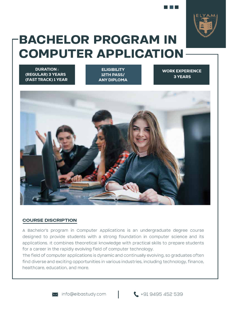 Bachelor Program in Computer Application | PDF