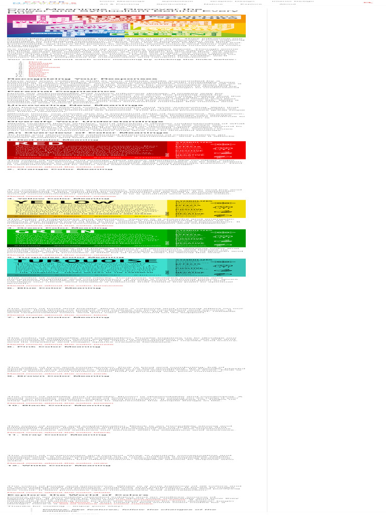 Color Meanings - Discover The Power and Symbolism Behind Every Hue ...