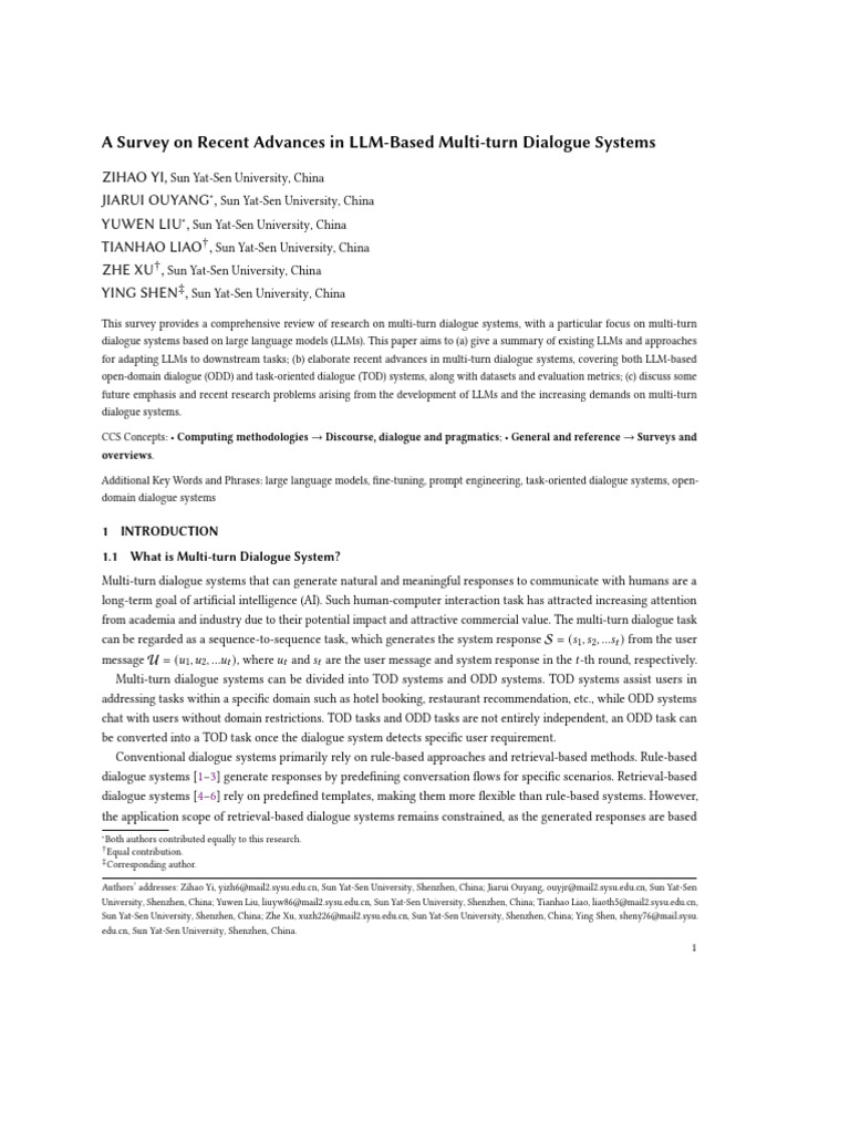 A Survey On Recent Advances in LLM-Based Multi-Turn Dialogue Systems ...