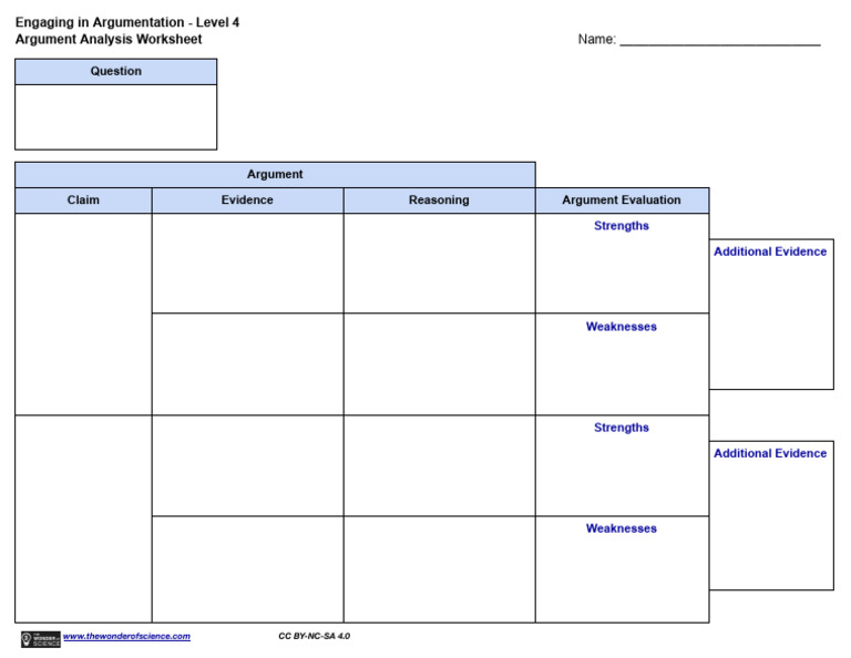Argumentation Level 4 - Argument Analysis | PDF