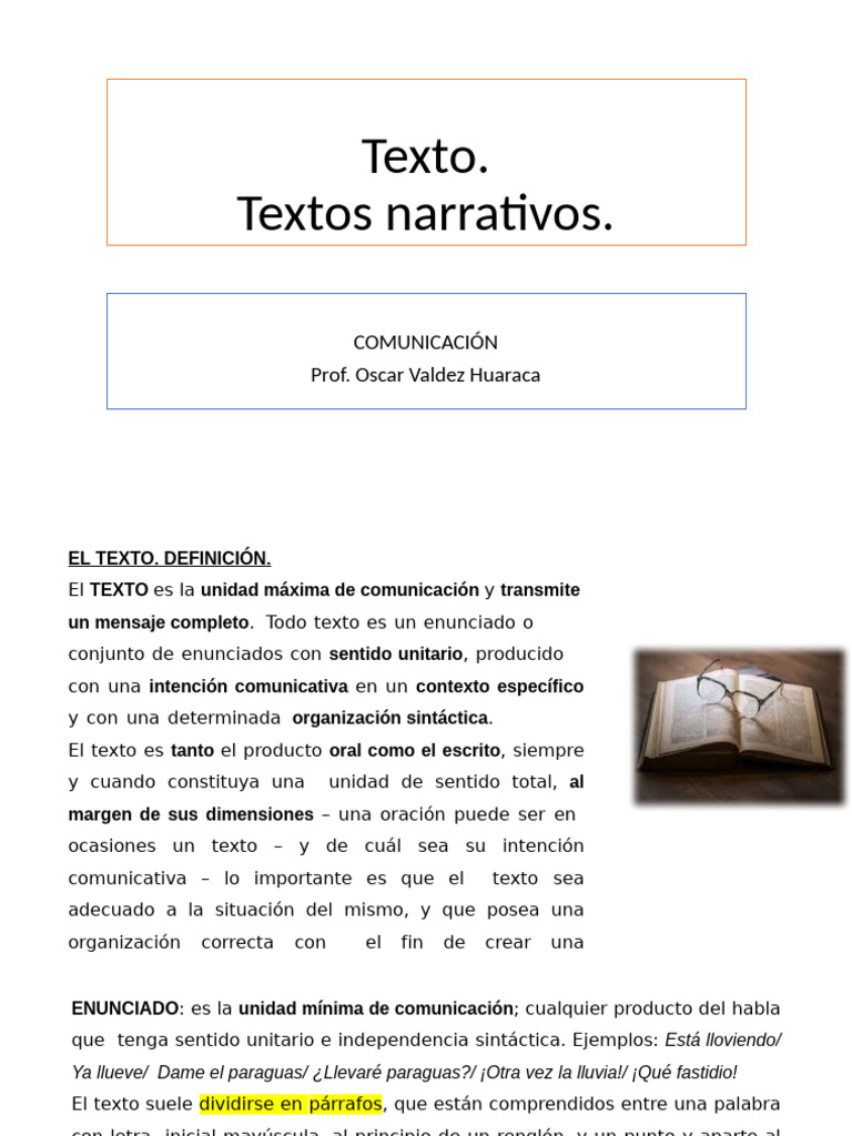 Sesión 2 Textos Narrativos | PDF | Narración | Lingüística