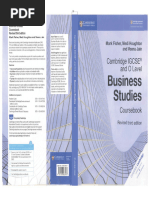 Cambridge International As & A Level 9609 Business Syllabus For ...