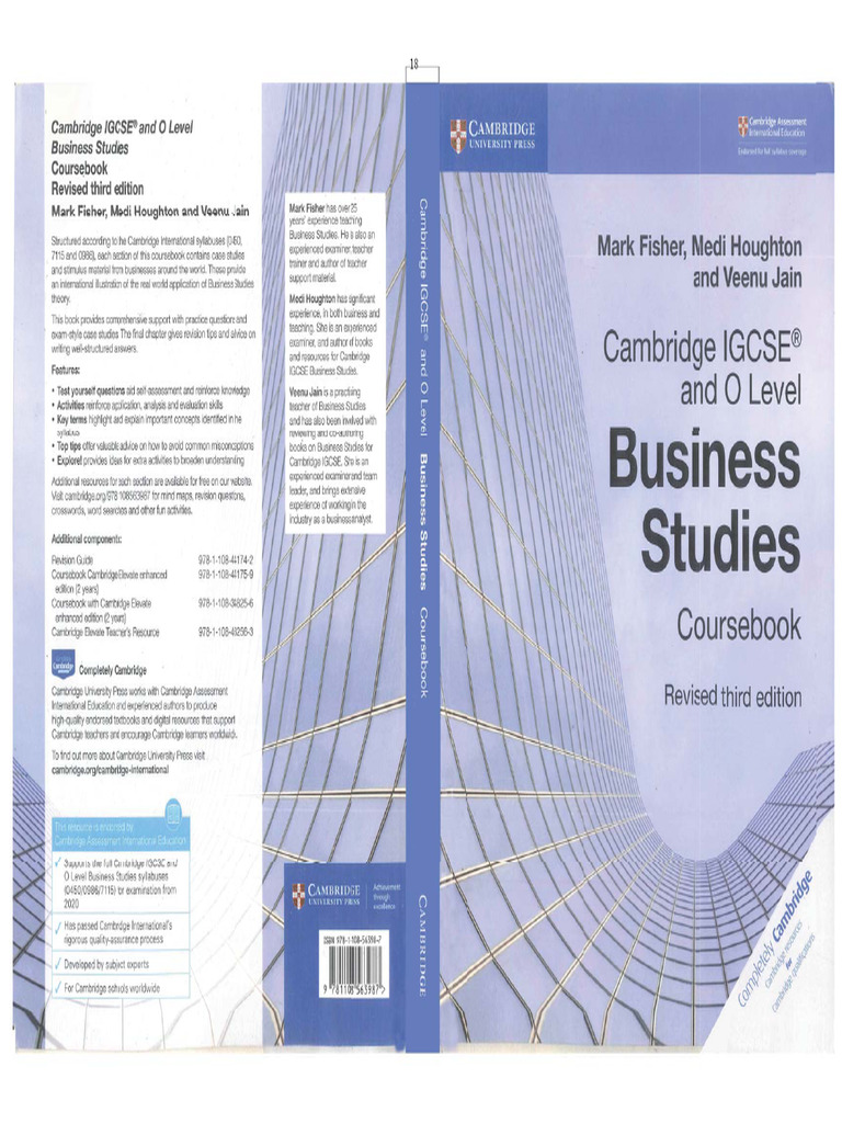 Cambridge IGCSE Business Studies Coursebook | PDF