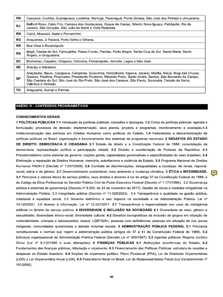 Conteúdo Bloco 4 Cnu | PDF