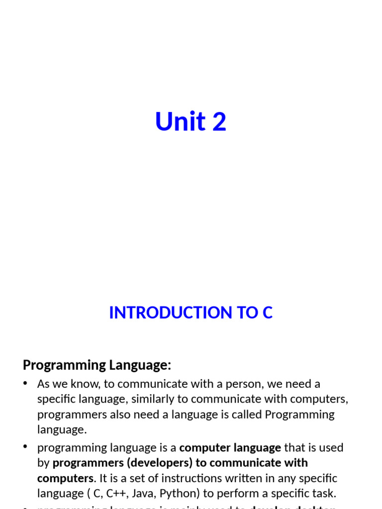 UNIT2 | PDF | Integer (Computer Science) | Data Type