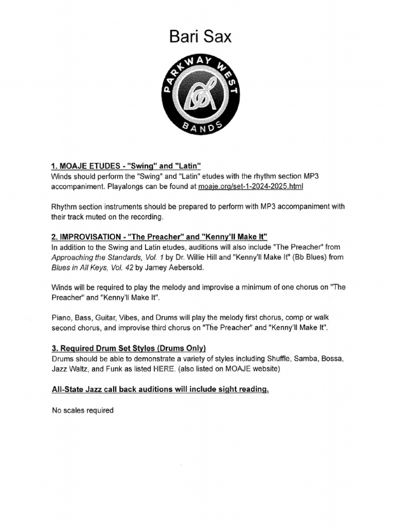 3 Bari Sax Jazz Set 1 | PDF