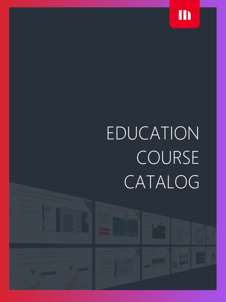 MicroStrategy Education and Training Catalog | PDF | Databases ...