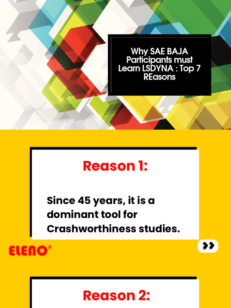 Why Learn LSDYNA Top 7 Reasons For Mechanical Engineers | PDF