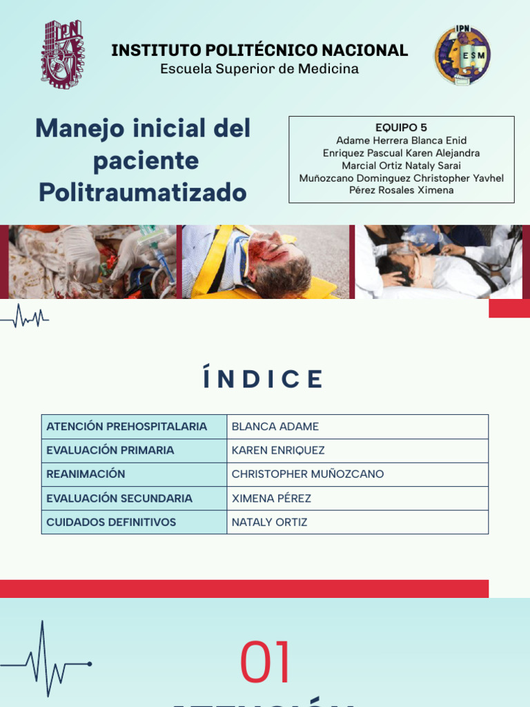 Manejo Inicial Del Paciente Politraumatizado | PDF | Reanimación ...
