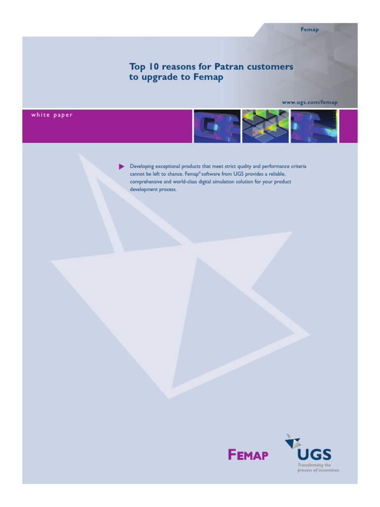 WP Fe Patran Top 10 Reasons | PDF | Computer Aided Design | Usability