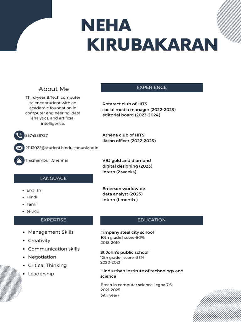 Blue Professional Modern CV Resume PDF | PDF | Computers