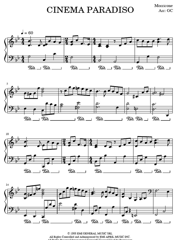Cinema Paradiso Morricone | PDF