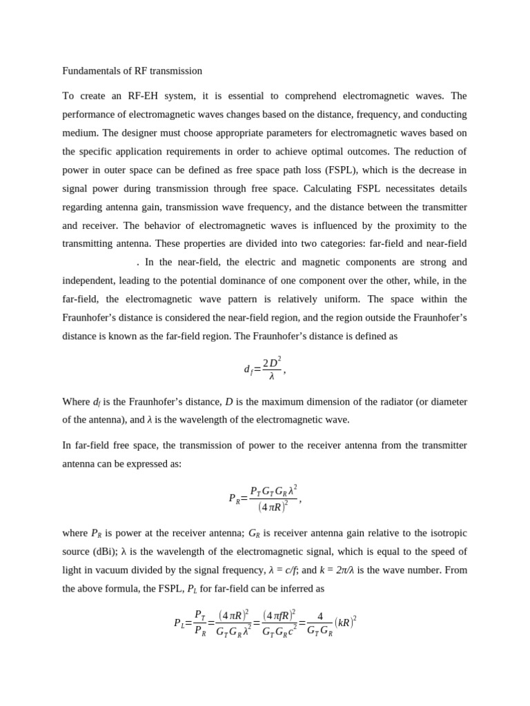 Fundamentals of RF transmission | PDF | Antenna (Radio) | Waves